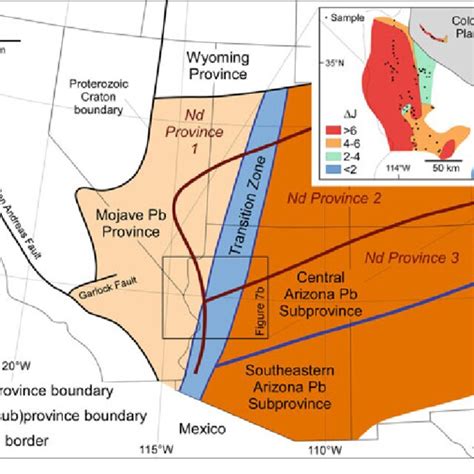 Map A Showing Lead Isotope And Neodymium Isotope Provinces Of The