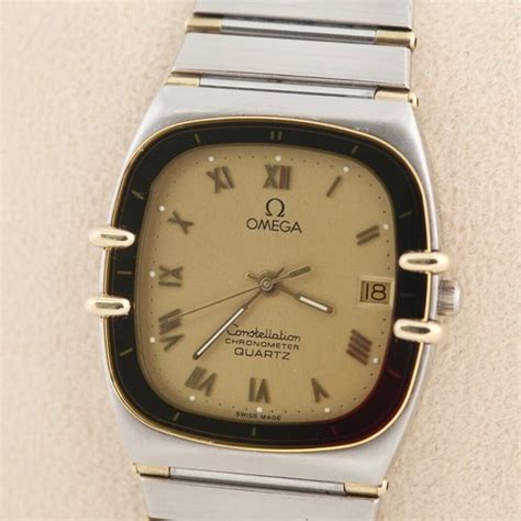 Omega Constellation Manhattan Gold Dial Chronometer Quartz