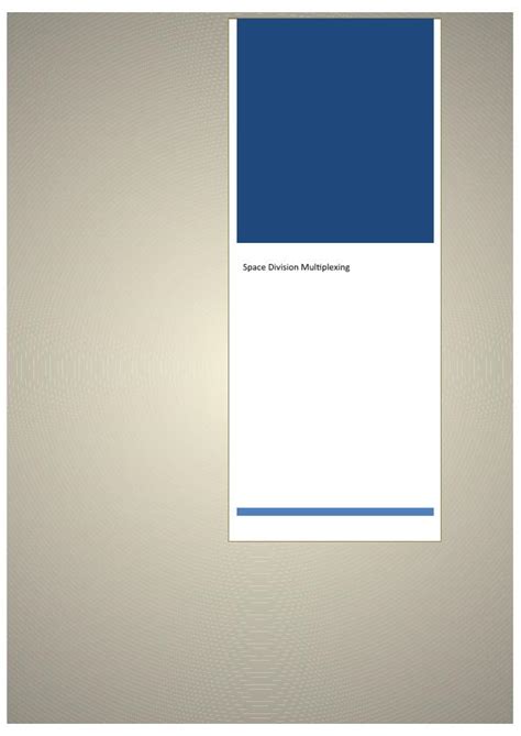 Space Division Multiplexing A Literature Review