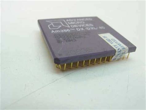 Amd Am386 Dx Dxl 40 Vintage 386 40 Mhz Processor A80386dxl 40