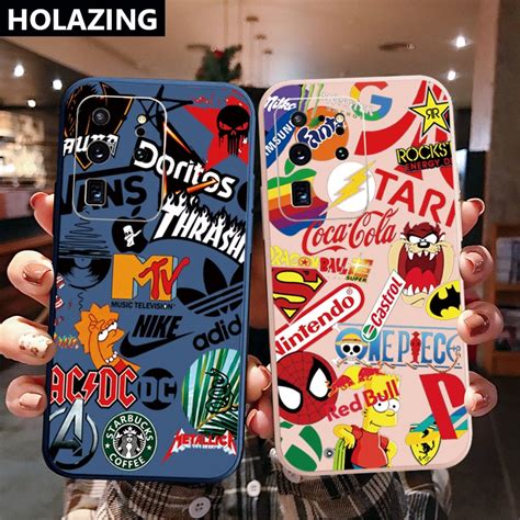Capa Flexível De Silicone Com Borda Retagraffiti Para Samsung Galaxy