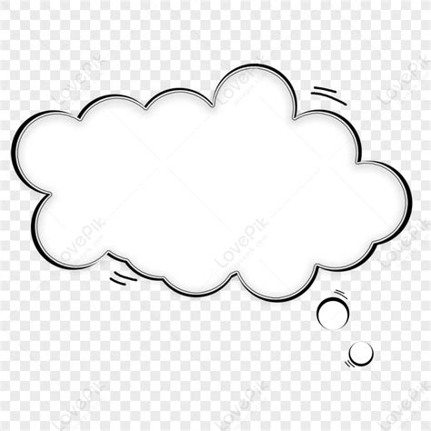 대화 귀여운 만화 일러스트 구름거품단순한만화 기포 Png 일러스트 무료 다운로드 Lovepik