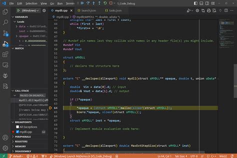 Debugging Internal Variables Form The C Code Qspice Qorvo Tech Forum