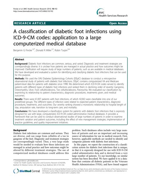 Pdf A Classification Of Diabetic Foot Infections Using Dokumentips Pdf A Classification Of Diabetic Foot Infections Using Dokumentips