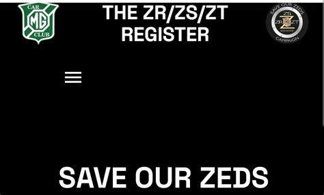 Save Our Zeds The Zed Register Mg Zt Info Mods And Maintenance
