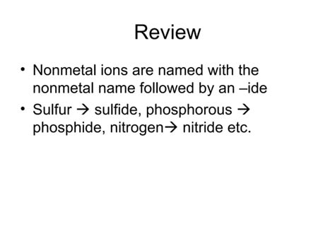 Ionic Bonding Binary Ppt