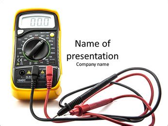 A Device For Measuring Voltage PowerPoint Template Backgrounds Google Slides ID 0000008712