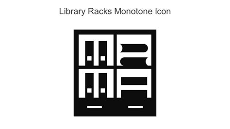 Library Racks Monotone Icon In Powerpoint Pptx Png And Editable Eps Format Ppt Sample