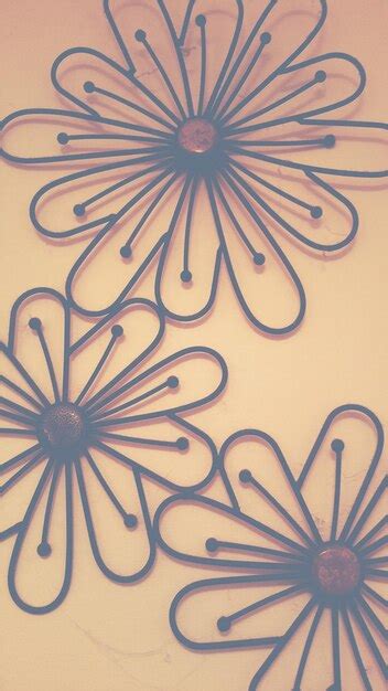 Premium Photo Floral Patterns On Wall