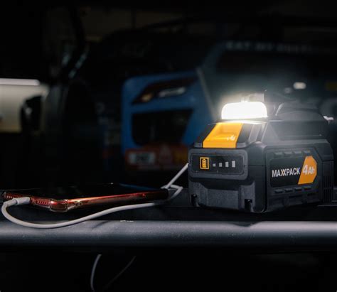 Accu USB Adapter Zaklamp 18V Excl Accu Oplader Maxxpack Accuplatform Bol Com