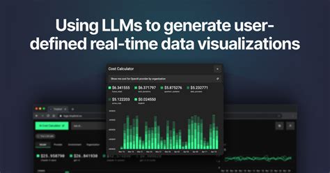 Using Llms To Generate User Defined Real Time Data Visualizations