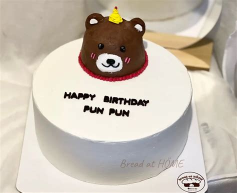 เค้กมินิมอล เกาหลี สีขาวคลีนๆ เรียบๆ น่ารักๆ Bread At HÖme