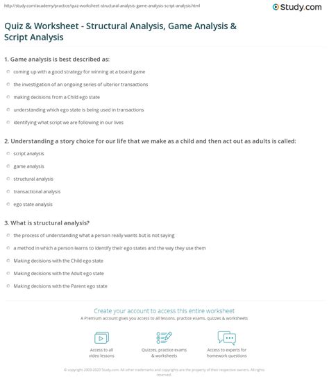 Free Script Analysis Worksheet Download Free Script Analysis Worksheet Png Images Free
