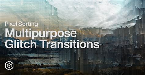 pixel sorting multipurpose glitch transitions video templates