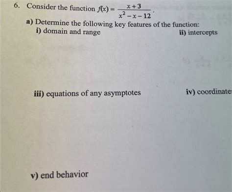 Solved Consider The Function F X A Determine The Chegg Com