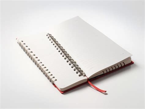 Premium Ai Image Vector Realistic Blank Open Notebook Isolated On