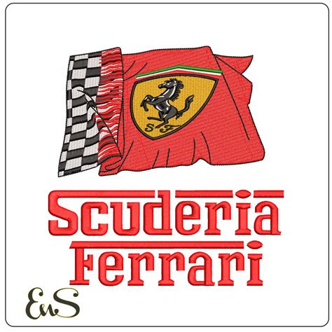 Scuderia Ferrari And Flag
