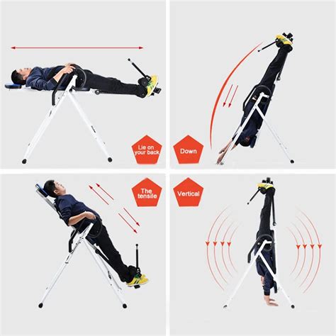 180 Degrees Rotate Mini Inversion Table Gravity Therapy Chair Handstand