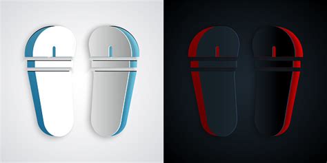 회색과 검은색 배경에 격리된 플립 플롭 아이콘을 용지 잘라냅니다 해변 슬리퍼 표지판 종이 아트 스타일 벡터 3차원 형태에 대한 스톡 벡터 아트 및 기타 이미지 Istock