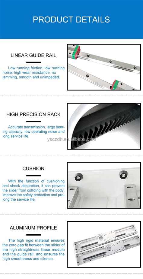 Heavy Duty Cnc Motorized Xyz Gantry Robot System Rack And Pinion Guideway Slide Table Stage