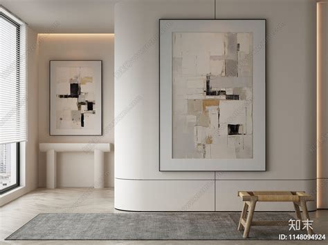 现代装饰画3d模型下载【id1148094924】知末3d模型网