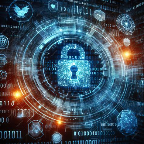 Premium Ai Image Security Text And Binary Code Concept From The