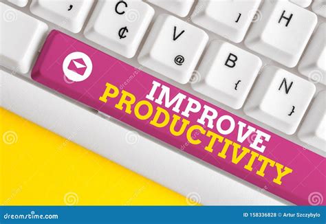 Word Writing Text Improve Productivity Business Concept For To