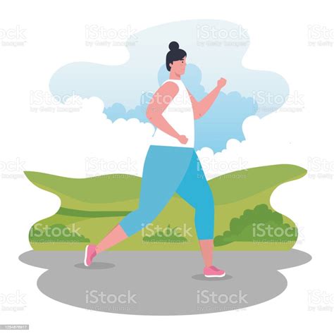 스포츠 달리기 대회 또는 마라톤 경주 포스터에서 여성 건강한 라이프 스타일 및 스포츠를 달리는 여성 마라톤 선수 Championship에 대한 스톡 벡터 아트 및 기타