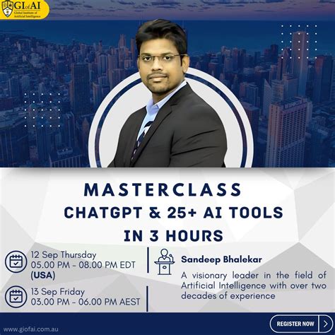 Global Institute Of Artificial Intelligence On Linkedin Masterclass Aitraining Chatgpt