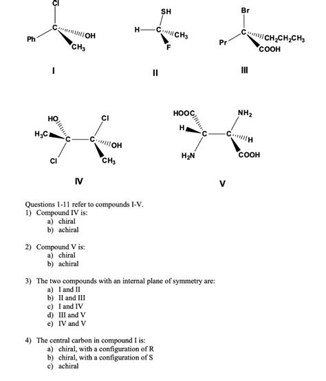 Solved SH Br CONTOH H CHICH3 CICH CH2CH3 Ph Pr CH3 F COOH I Chegg Com