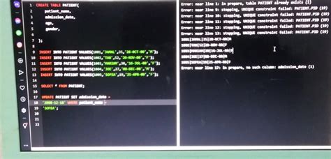 Solved Why It Shows No Such Column Admission
