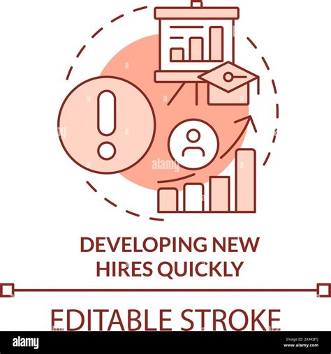 Developing New Hires Quickly Terracotta Concept Icon Stock Vector Image And Art Alamy