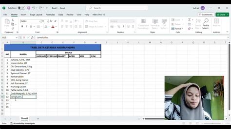 Cara Membuat Tabel Excel Youtube