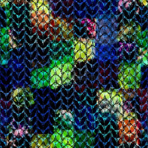 Floral Texture Repeat Modern Pattern Stock Illustration Illustration Of Colorful Effect