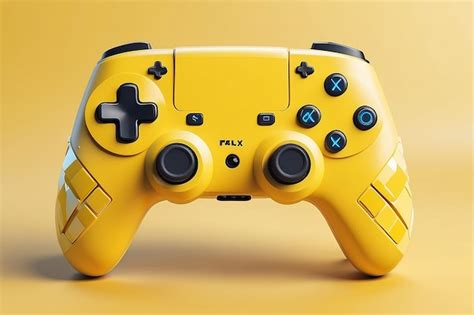 Premium Photo White Standard Game Controller Joystick Gamepad On A