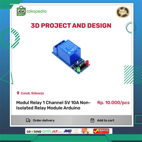 Jual Modul Relay Channel V A Non Isolated Relay Module Arduino Kab Sidoarjo D Project