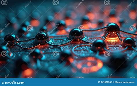 Extreme Close Up View Of Graphene Biosensor Detecting Biomolecules