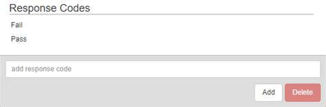 Add Response Codes To A Task Template