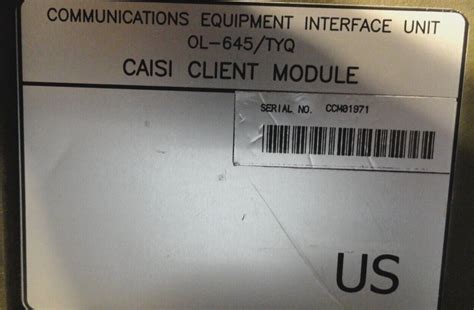 Communication Equipment Interface Unit Ol 645tyq Caisi Client Module