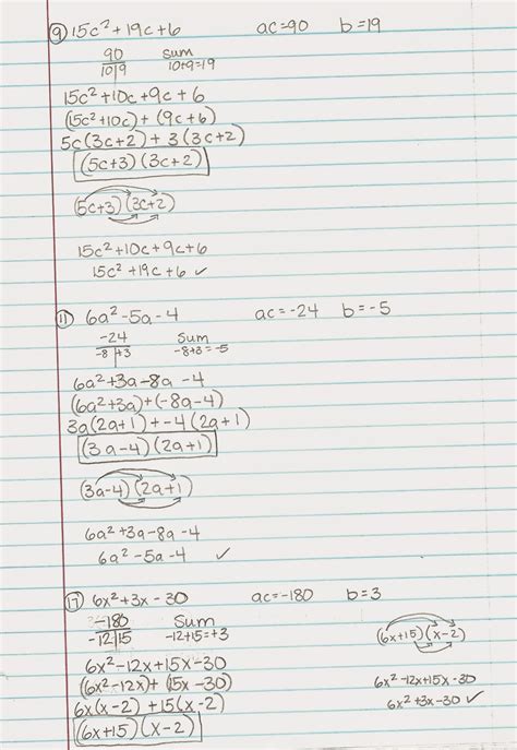 Algebra Alerts Algebra 1 And 2 Algebra 1 Lesson 10 3 Notes And Hw