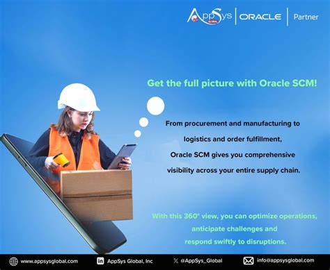 Appsys Global Inc On Linkedin Oraclescm Supplychainoptimization Appsysglobal Supplychain…