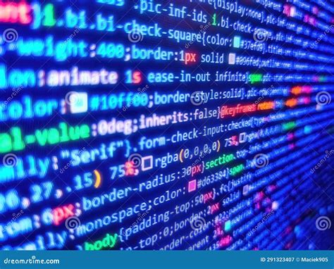 Digital Technology On Display Developer Working On Software Codes In Office Computer Source