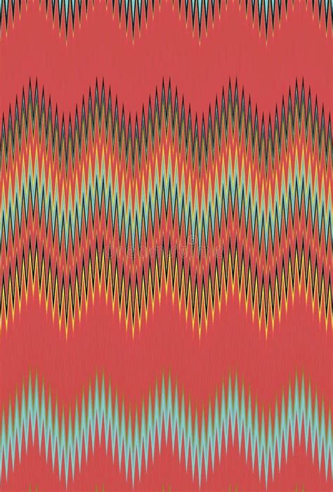 Chevron Duotone Halftone Zigzag Wave Pattern Abstract Art Background Trends Stock Illustration