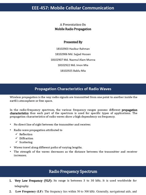 Mobile Radio Propagation Download Free Pdf Radio Propagation High Frequency