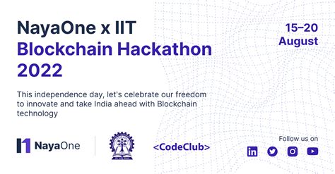 Nayaone Organised Blockchain Hackathon With Iit Kharagpur And Codeclub Issuewire