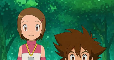 Digimon Ai Generated Younger Big Sis Kari Lil Brother Tai Pixiv