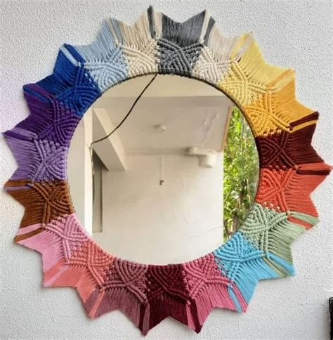 Macrame Mirror At ₹ 1699 Piece हस्तनिर्मित शीशा In Jaipur Id 26793691833