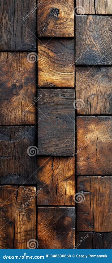Dark Oak Planks Create A Rustic Wall Backdrop Emphasizing Natural