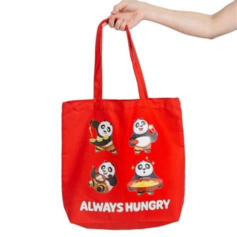 Kung Fu Panda Always Hungry Tote Bag Clothing Zing Pop Culture