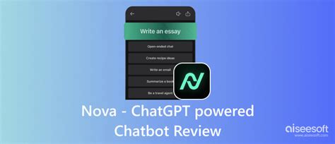 Nova Chatgpt Best Chatbot Gpt To Revolutionize Ai Conversation
